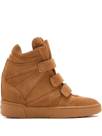 Schutz baskets en daim à semelle compensée 95 - Marron