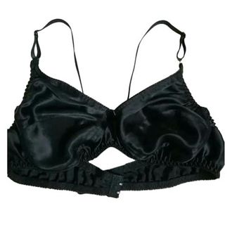 Generic CHJAN - Soutien-gorge en satin pour femmes et filles, sous-v&ecirc;tements ultra fins &agrave; une seule couche, sans couture, couleur unie, grand soutien-gorge en