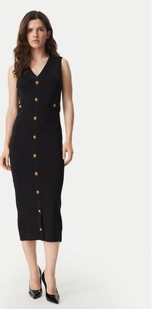 Michael Kors Strickkleid MT683J25ZV Schwarz Slim Fit