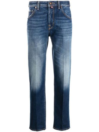 Jacob Cohen Gerade Jeans mit Stone-Wash-Effekt - Blau