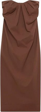 Alpha Studio Femme, Robes, Brun, Taille: 38 FR Long Strapless Dress