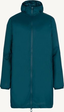 Jott Imperm&eacute;able long &agrave; capuche paquetable Bleu m&eacute;tal Oban - Taille 3XL