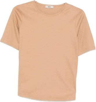 Herno Femme, Tops, Beige, Taille: 38 FR T-Shirt Col Rond
