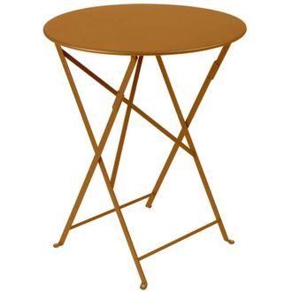Fermob [GEBRAUCHT] B-Ware Fermob Tisch Klapptisch Bistrotisch Gartenm&ouml;bel Braun Outdoor Stahl &oslash;60cm Bistro
