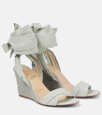 Christian Louboutin Espadrilles compensées Melides Du Desert 85