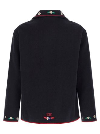 Bode Mens Blue Wool Full-Length Jacket Clothing