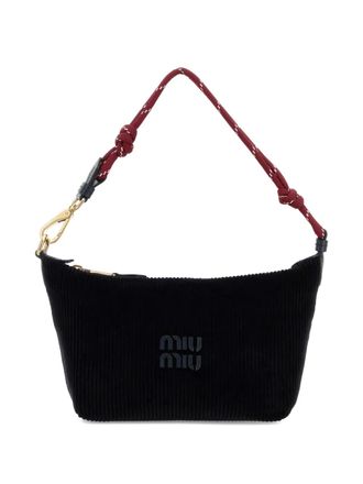 Miu Miu corduroy-effect shoulder bag - Bleu