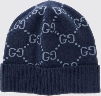 Gucci Bonnet beanie en cachemire avec monogramme GG jacquard et bord c&ocirc;tel&eacute;