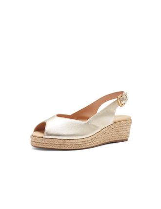 Geox Damen D IBERIDE A Wedge Sandal, Lt Gold, 39 EU