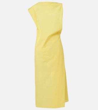 Jacquemus Midikleid Drap aus Popeline