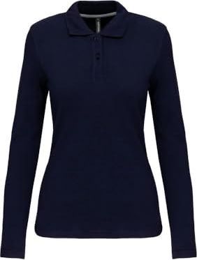 Kariban Polo Manches Longues Femme - Marine, M, Femme