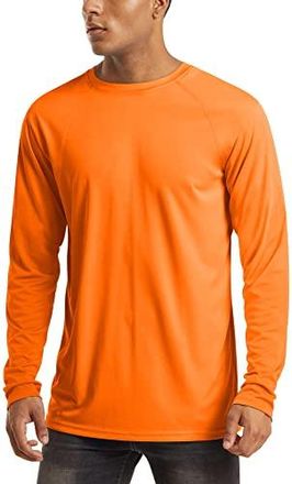 Magcomsen T-Shirt dété UV pour Homme à séchage Rapide à Manches Longues Protection Solaire T-Shirt de survêtement pour la randonnée, la pêche, Les Chemises UPF 