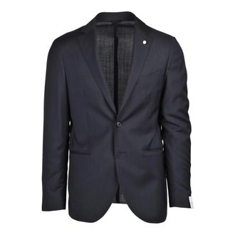 Luigi Bianchi Mantova Giacca Stondata - - Suits - Herren - Schwarzk - L