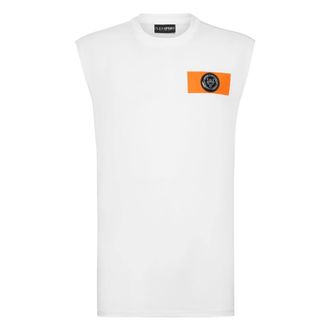 Plein Sport Homme, Tops, Blanc, Taille: 2XL Tank Top