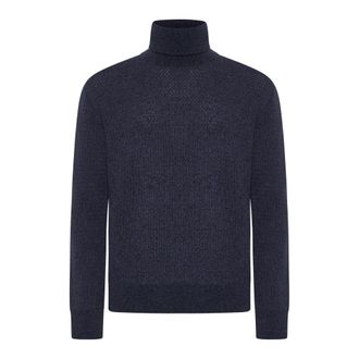 D4.0 16083Da87G-7 Rollkragenpullover - - Knitwear - Herren - Blau - M