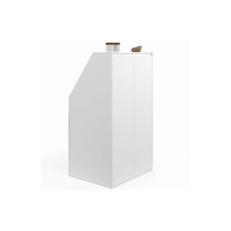 IDMarket Idmarket - Schrank unter Dachschräge 2 Türen tomi 60 x 50 x 70/110 cm weiß