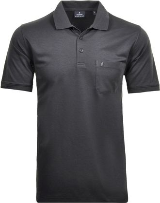 Ragman Herren RAGMAN Kurzarm Softknit Poloshirt XX-Large, Anthrazit-019