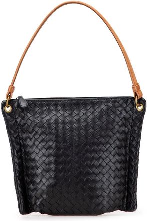 Bottega Veneta Hobo Bags - Nappa Intrecciato Shoulder Bag - Gr. unisize - in Schwarz - f&uuml;r Damen