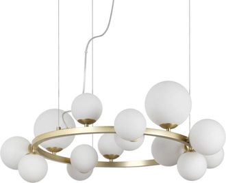 Ideal Lux Ideal Lux PERLAGE Plafonnier rond à 14 lumières en laiton