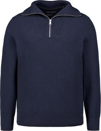 Marc O'Polo Herren Pullover blau unifarben