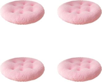 Generic 4 Pc Runden Pl&uuml;sch Stuhlkissen 36x36 cm Sitzkissen Gef&uuml;llt, Memory Foam Kissen, Outdoor Gartenstuhlkissen, Garten Sitzpolster Set f&uuml;r Rattanst&uuml;hle, Ou