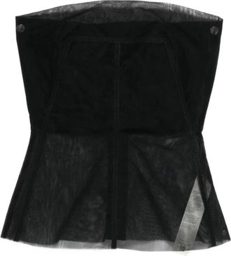 Rick Owens Femme, Blouses et Chemises, Noir, Taille: 38 FR Haut Bustier Sans Bretelles