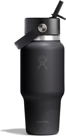 Hydro Flask Wide Flex Straw Travel Bottle 710 ml (24 oz) - Auslaufsicher, isoliert, passend f&uuml;r Becherhalter - H&auml;lt Getr&auml;nke 24 Std. kalt - Flex Strohhalmdeckel -