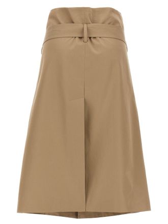 VETEMENTS Womens Beige Cotton Midi Skirt