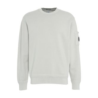 C.P. Company Grauer Sweatshirt mit geripptem Kragen - - Sweatshirts & Hoodies - Herren - Grau - L