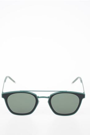 Saint Laurent Wayfarer Sunglasses with Metal Frame and Double-Bridge Desig size Unic