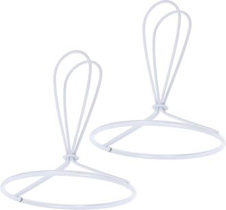 Pretyzoom 2 Stück Lampenschirmhalter Clip aus Runder Lampenfassung Adapter für DIY Beleuchtungszubehör Stabiler Lampenclip für Tischlampe Schreibtischlampe und