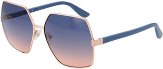 Guess Femme, Accessoires, Rose, Taille: ONE Size Octagonal Frame Lunettes de soleil