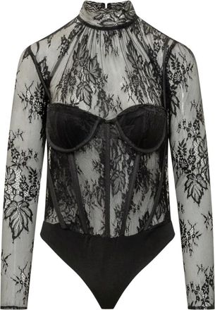 Actualee S2613Bu Bustier Bodysuit - - Tops - Damen - Schwarzk - S