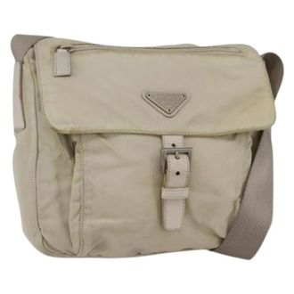 Prada Pre-owned Nylon Cross Body Bag - - Pre-owned - Damen - Beige - ONE SIZE