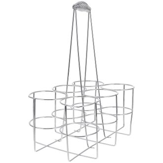 BESPORTBLE Angoily Edelstahl Bierflaschentr&auml;ger mit Robustem Rostfreiem Flaschenregal Multifunktionaler Aufbewahrungskorb f&uuml;r K&uuml;che und Party Praktischer Getr&auml;nk