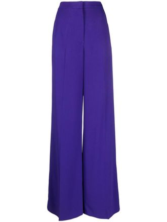 Moschino pantalon ample &agrave; taille-haute - Violet