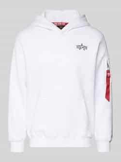 Alpha Industries Hoodie mit Label-Details