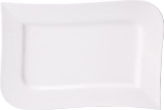 Ambition Speiseteller Rechteckig 31 x 21 cm Porzellan Weiß, 31 x 21 x 2,5 cm