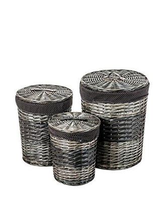 Vical Home W&auml;schekorb 3er Set grau