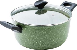 Prestige Eco Stock Pot 24cm / 4.5L - Induktions-Br&uuml;htopf mit Deckel & pflanzlichem Antihaft, PFOA-frei, sp&uuml;lmaschinenfestes Kochgeschirr Made in Italy aus recy