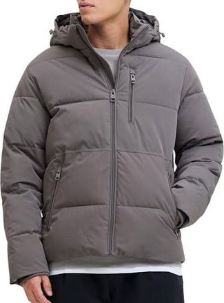 Jack & Jones Jjeowen Puffer Sn, Gris, S Hommes