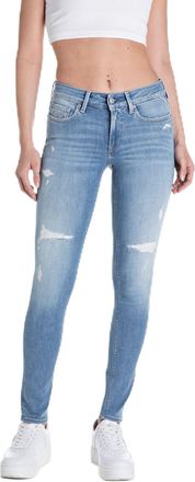 Replay Damen Jeans New Luz Power Stretch, Light Blue 010 (Blau), 31W/32L