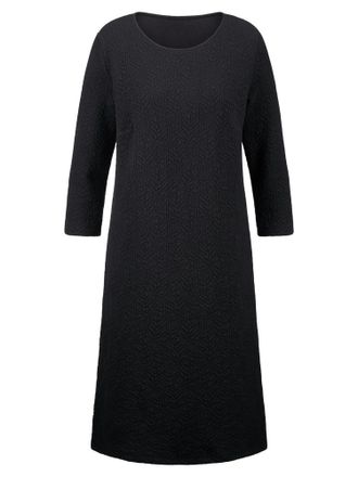 Peter Hahn Jersey-Kleid Rundhals-Ausschnitt Peter Hahn schwarz