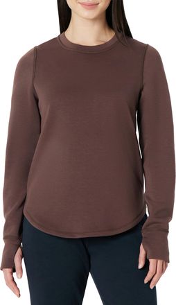 Amazon Essentials Active Damen Damen Active Sweat Lockere Passform Langarm Rundhalsausschnitt Sweatshirt, Rich Hazel, XS