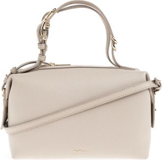 Furla Femme, Sacs, Beige, Taille: ONE Size Double Mini Boston Bag