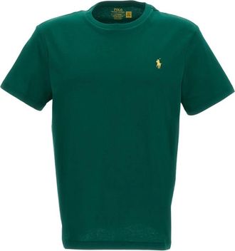 Polo Ralph Lauren Homme, Tops, Vert, Taille: M Custom Slim Fit Jersey T-Shirt