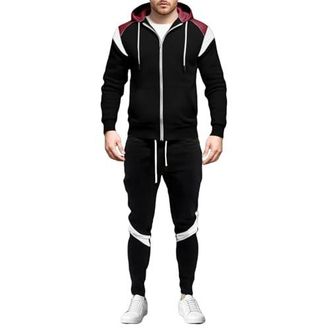 Generic Surv&ecirc;tement de sport pour homme 2026 Surv&ecirc;tement de sport pour homme Surv&ecirc;tement d&eacute;contract&eacute; athl&eacute;tique 2 pi&egrave;ces Ensemble de sweatshirts et pantalons 