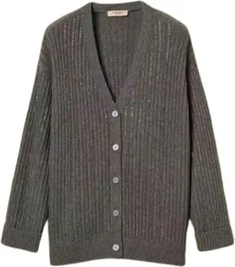 Twinset Gilets Twin-set - Femme - Pulls - Gris - Taille: 36 FR