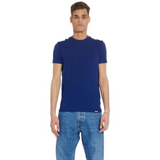 Dsquared2 Homme, Tops, Bleu, Taille: S T-Shirt Blanc Coupe Slim