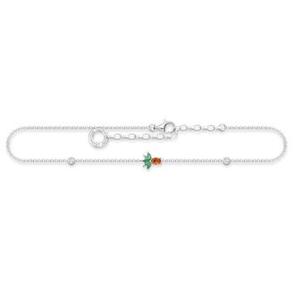 Thomas Sabo Thomas Sabo Damen Fusskette Ananas silber Ak0022-166-7-L27V - - Accessories - Damen - Grau - ONE SIZE